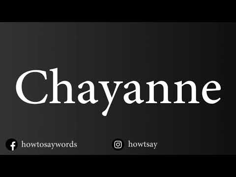 How To Pronounce Chayanne