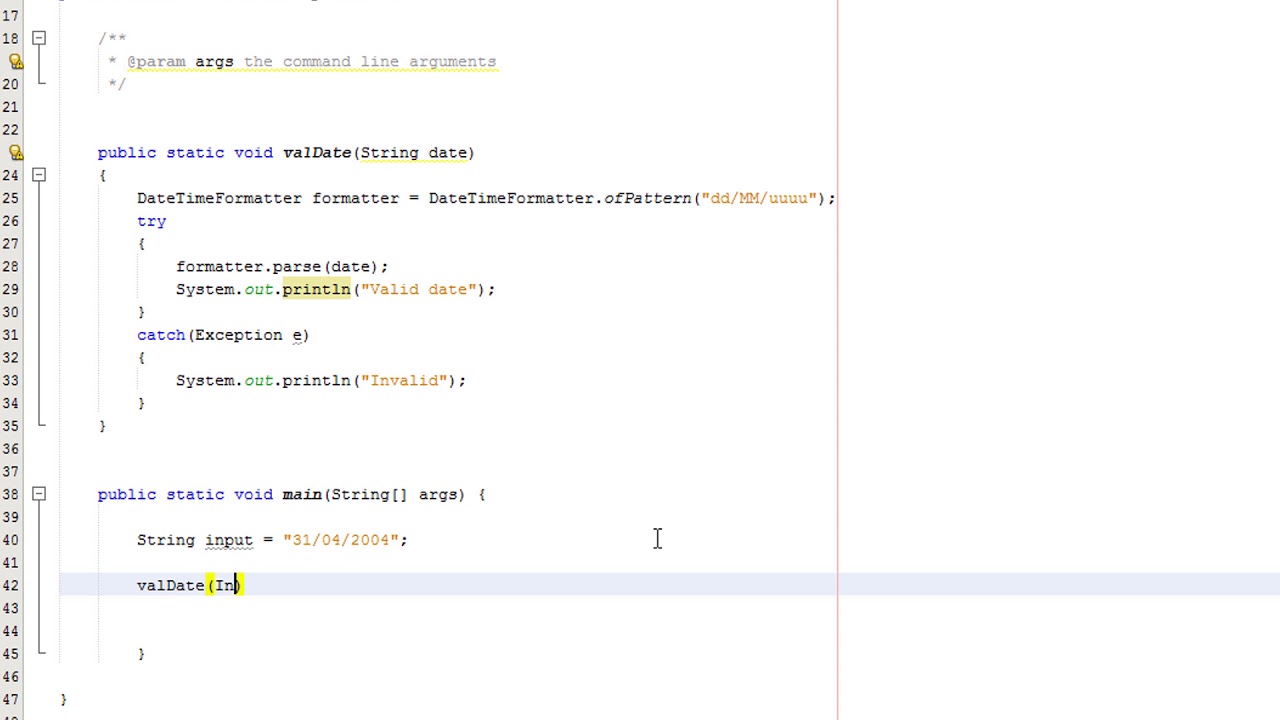 How to Validate a Date in Java