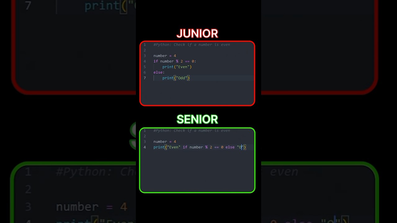 How to become a Senior developer.. ♥️ 😂 #programming #javascript #python #coding #developer #coder .