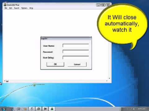 How to install Oracle 10g on Windows 7 32bit 64bit.flv