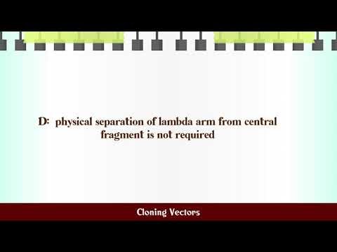 Cloning Vectors MCQ Questions