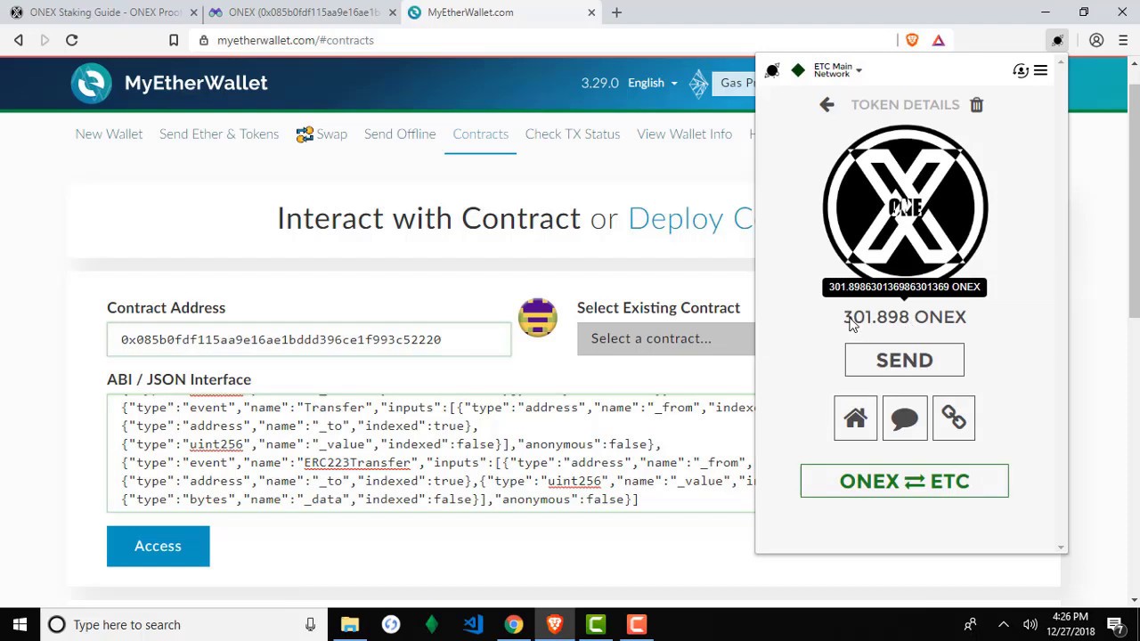 ONEX Network - How to Mint ONEX tokens