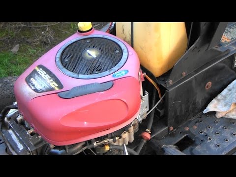 Briggs and Stratton INTEK OHV Engine: CARBURETOR REBUILD & Repair. Riding Lawnmower LEAKING GAS FIX