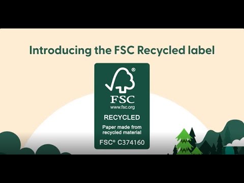 What does the FSC Recycled label mean?