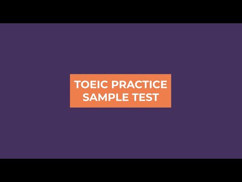 TOEIC Practice Sample Test
