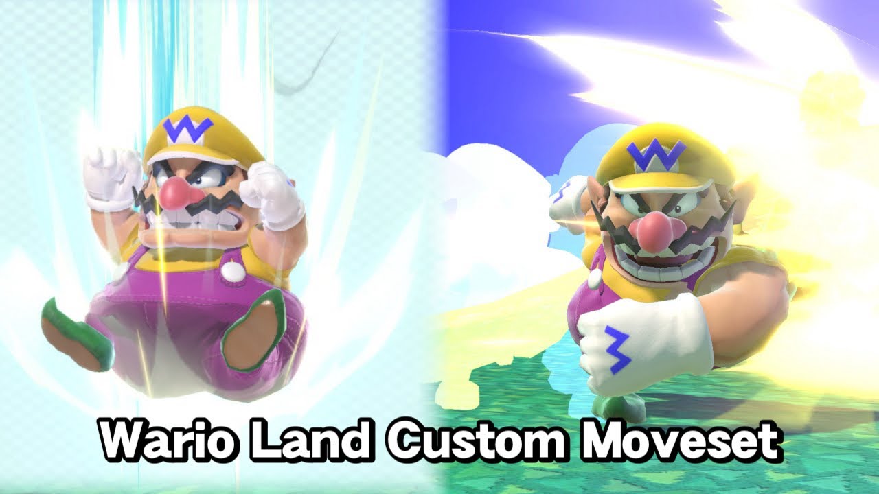WARIO LAND Custom Moveset for Wario - Mod Showcase [SSBU]