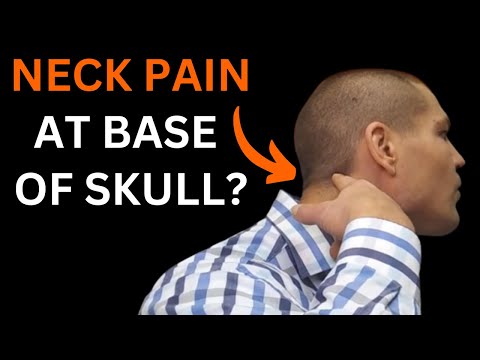 Relieve Neck Pain At The Base Of The Skull On The Right Side or Left Side