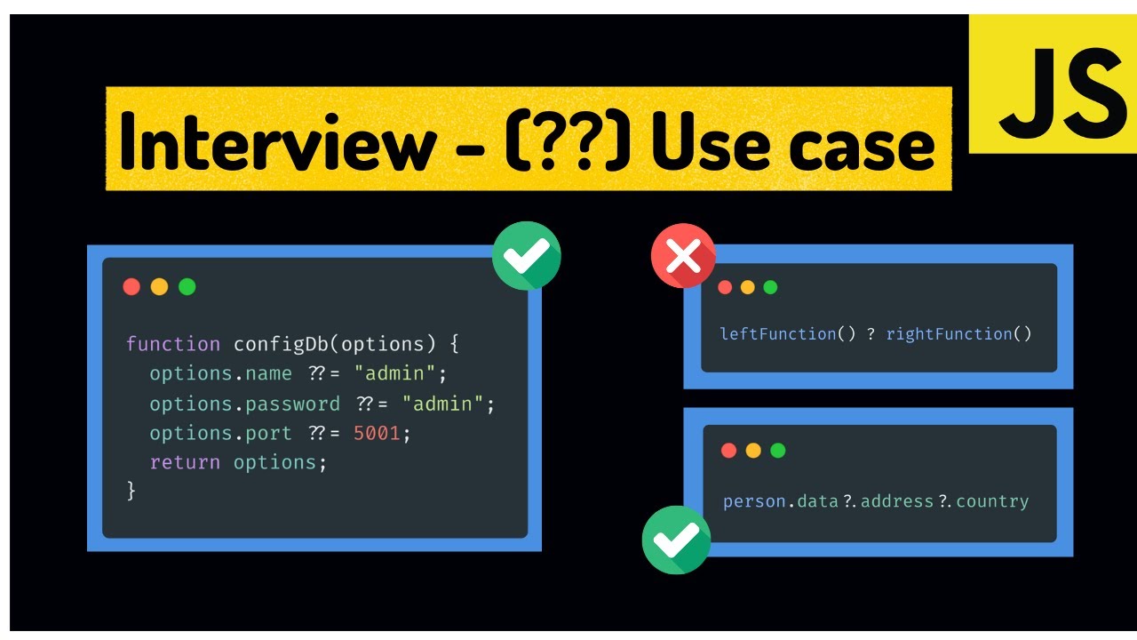 Learn JavaScript Nullish Coalescing Operator & Assignment in 10 Minutes | JavaScript Interview