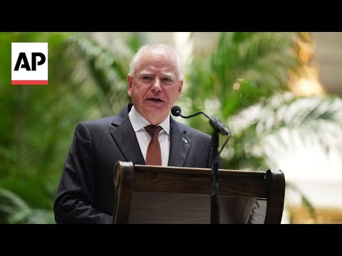 Tim Walz gives eulogy at Melissa Hortman's funeral