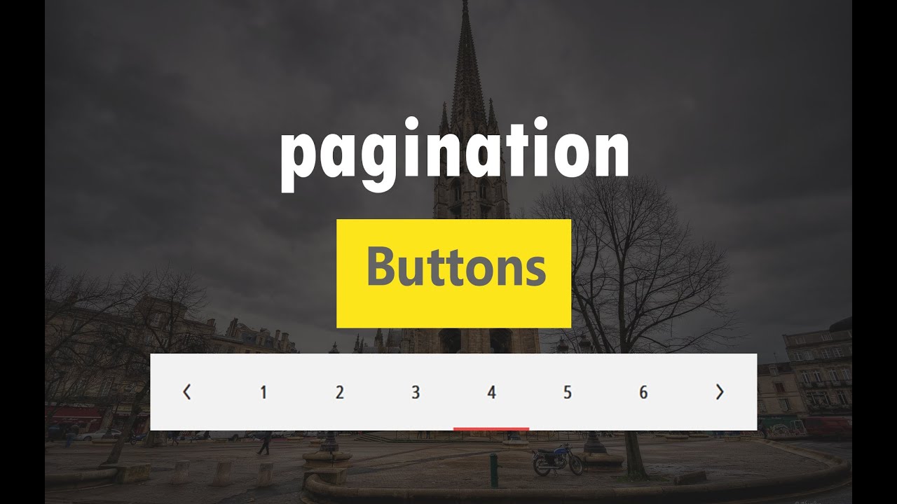 Awesome Pagination Buttons Using Only HTML & CSS