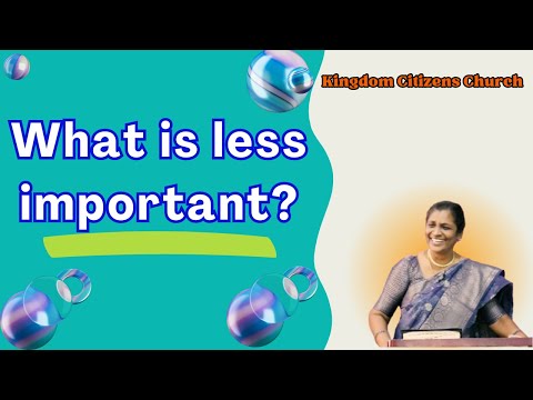 What is less important? || 9-6-2024 || Sunday Service