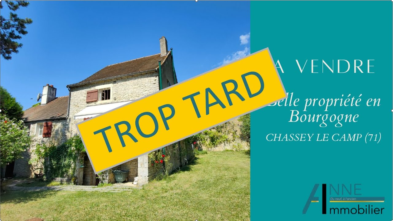 propriété en Bourgogne avec beau parc