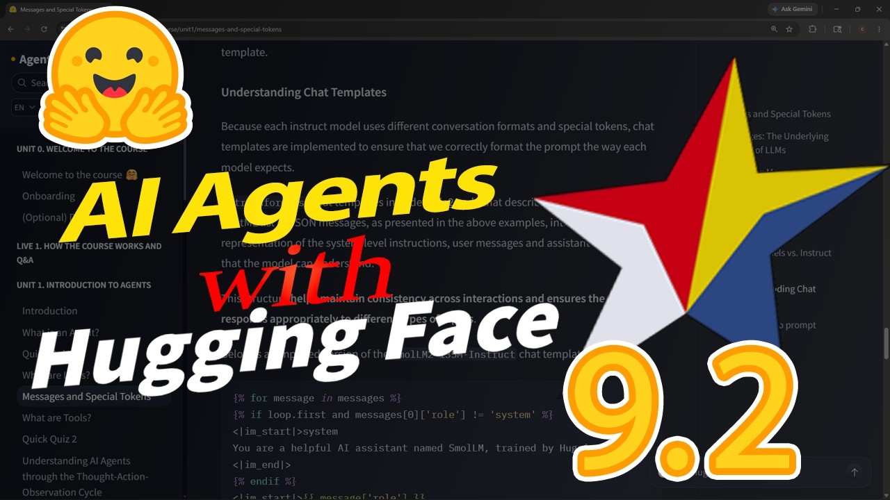 Hugging Face Agents Course | Messages and Special Tokens - Part 3🧠🔧