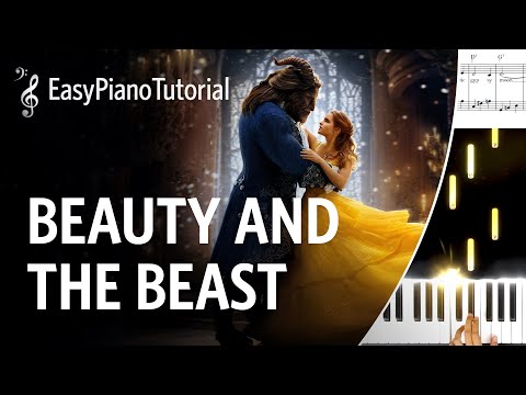Beauty and The Beast (Alan Menken) - Piano Tutorial + Free Sheet Music