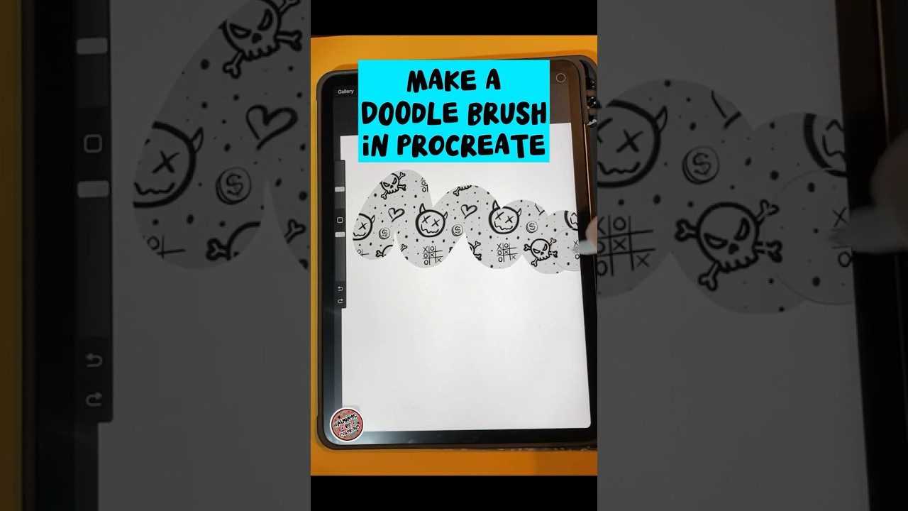 Cute Doodle Brush in #procreate #procreatebrush #procreatetips #procreatetutorial #procreatebrushes