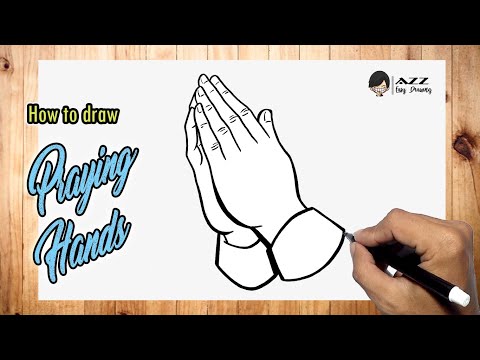 How to Draw Praying Hands Step by Step – I'm Youtuber – Follow my ...
