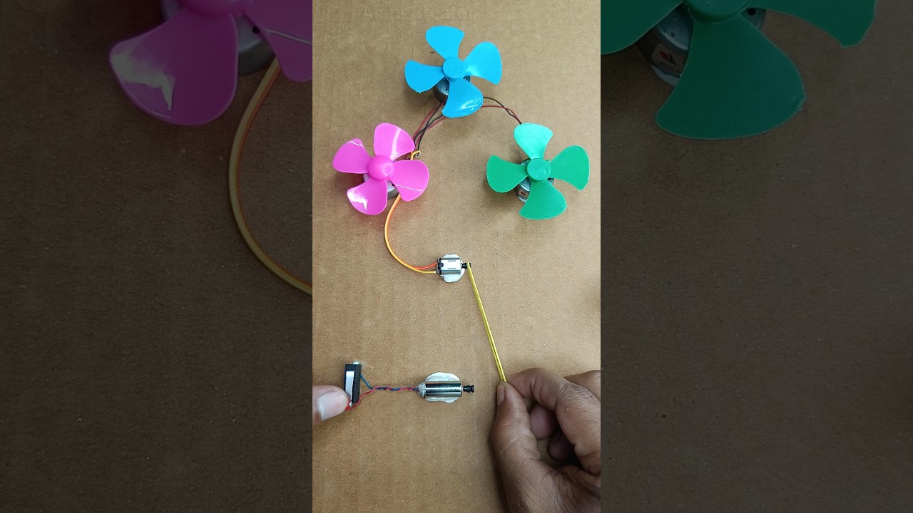 World's Smallest Dynamo Powers 3-DC Fan #DIYProject #innovation #project
