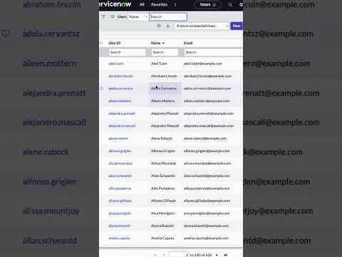 Your First ServiceNow Success Creating a User!