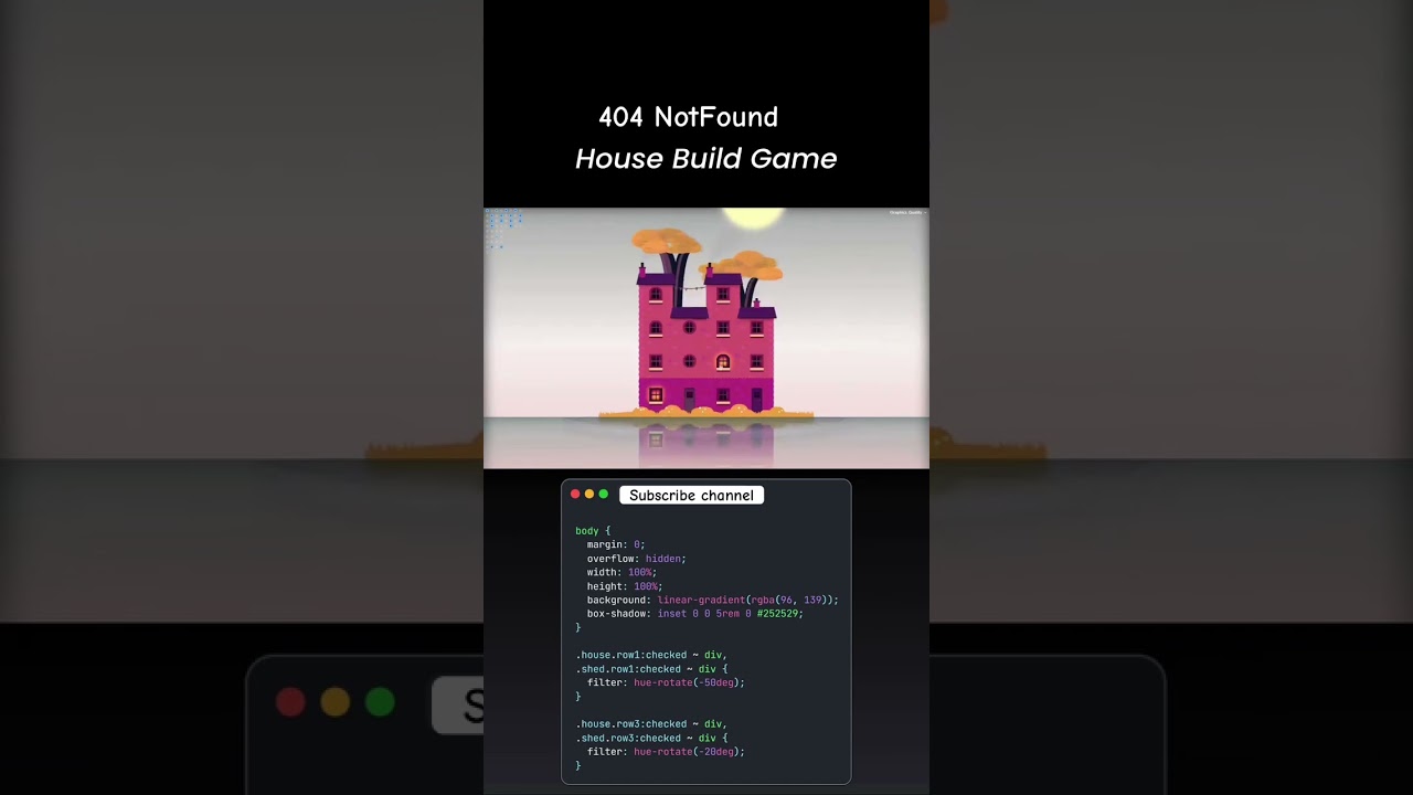 House Build Game #coding #python #javascript #code #developer #codes #animation #js #games