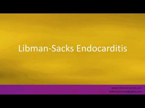 Pronunciation of the word(s) "Libman-Sacks Endocarditis".