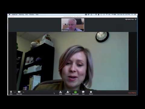 Bill Connors and Jenny Peddicord discuss Zoom. (March 2017 TCC Newsletter)