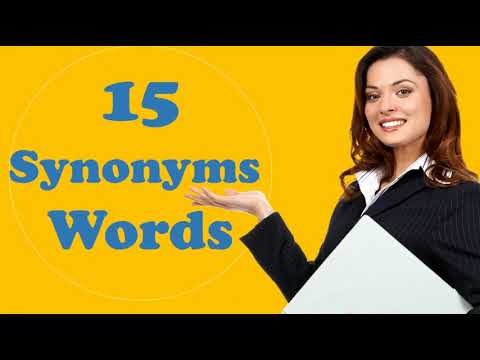 Learn 15 Common Synonyms Words in English to Improve your Vocabulary