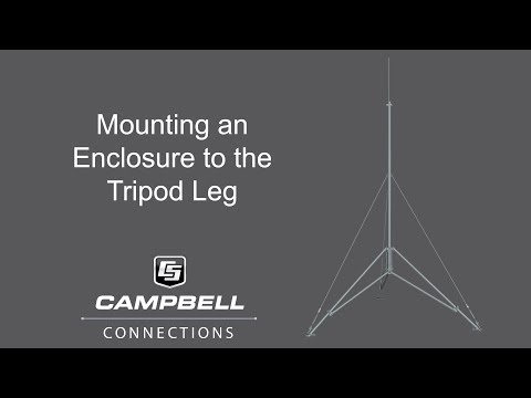 Enclosure leg mount: Mounting an enclosure to the tripod leg