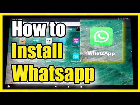 How to Get & Install Whatsapp on Amazon Fire HD 10 Tablet (Fast Method)