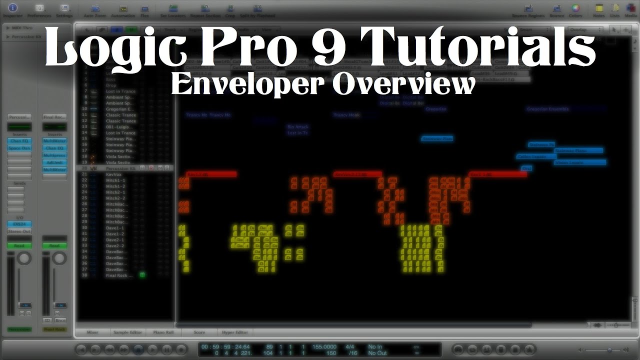 Logic Pro 9 Tutorial - Enveloper Overview