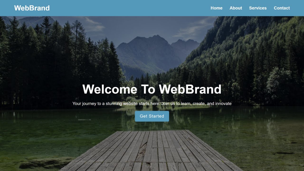 How to Create a Website Landing Page with HTML and CSS | Website Design HTML CSS