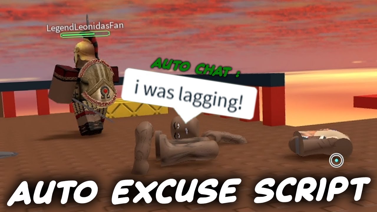 FE Auto Excuse Chat Script - ROBLOX EXPLOITING