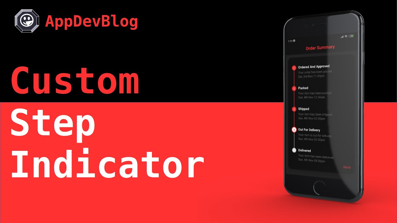 Custom Step Indicator | React Native | Appdevblog