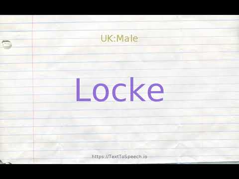 How to pronounce locke