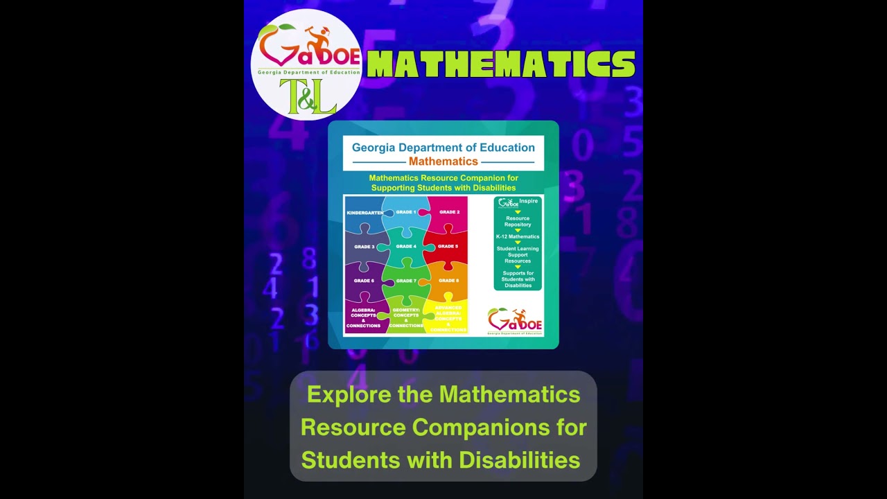 🔢T&L Spotlight: Mathematics Resource Companions for Students with Disabilities🧮