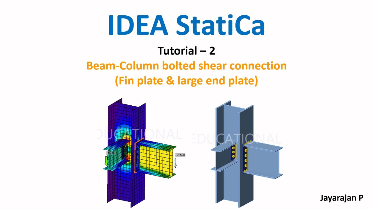 IDEA StatiCa: tutorial-2: Beam -column bolted shear connection