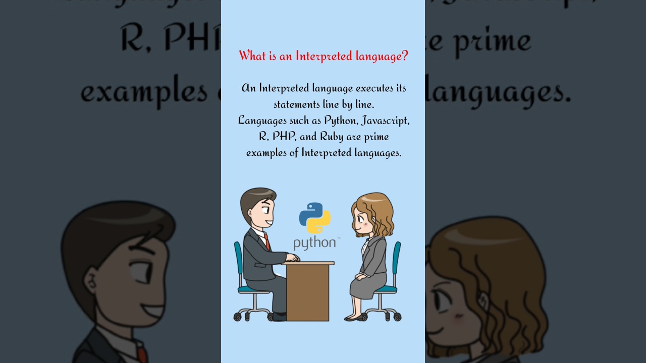 What is an Interpreted language? #pythonprogramming #python