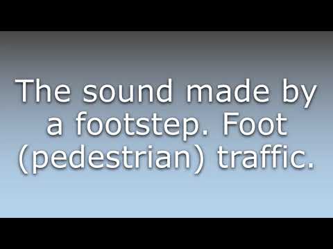 What does Footfall mean?