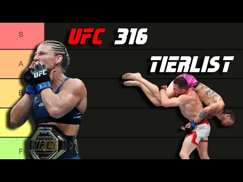 UFC 316 TIERLIST