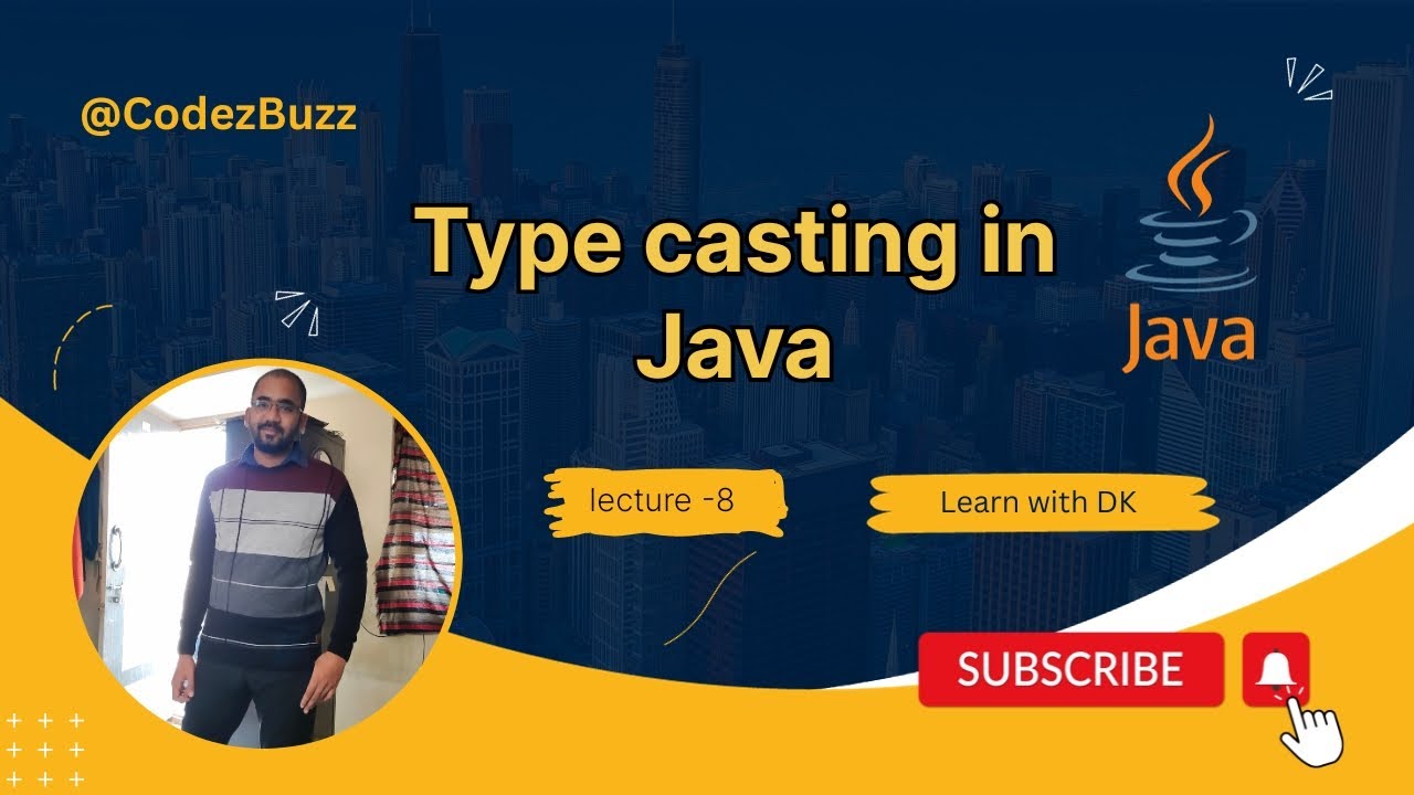 type casting in java //learn with @CodezBuzz