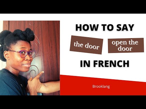 How to say 'the door' & 'open the door' in French #frenchforbeginners #frenchvocabulary