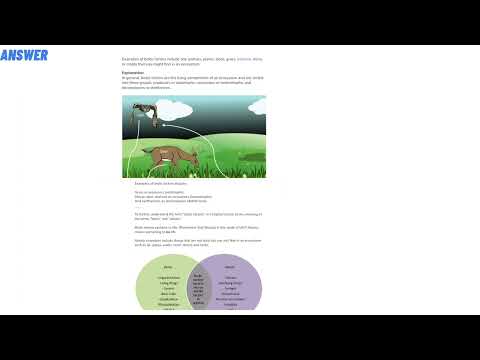 What are some examples of biotic factors in an ecosystem
