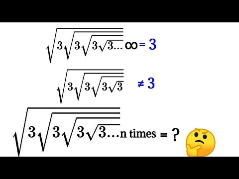 √3√3√3... n times? under root of 3 root of 3 upto n times#acdoubtsolver#squareroot under root3 root3