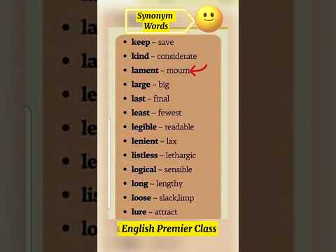 Do you know these synonyms? #synonyms