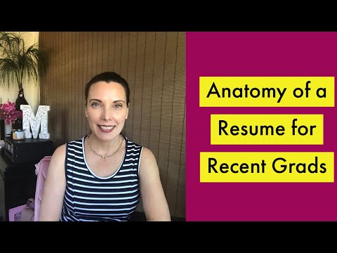 Anatomy of a Resume | Recent Grads