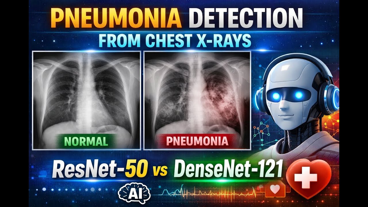 Pneumonia Detection (Chest X-Rays) Using ResNet-50 and DenseNet-121