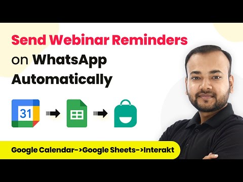 How to Send Webinar Reminders on WhatsApp Automatically - Google Calendar, Google Sheets & WhatsApp