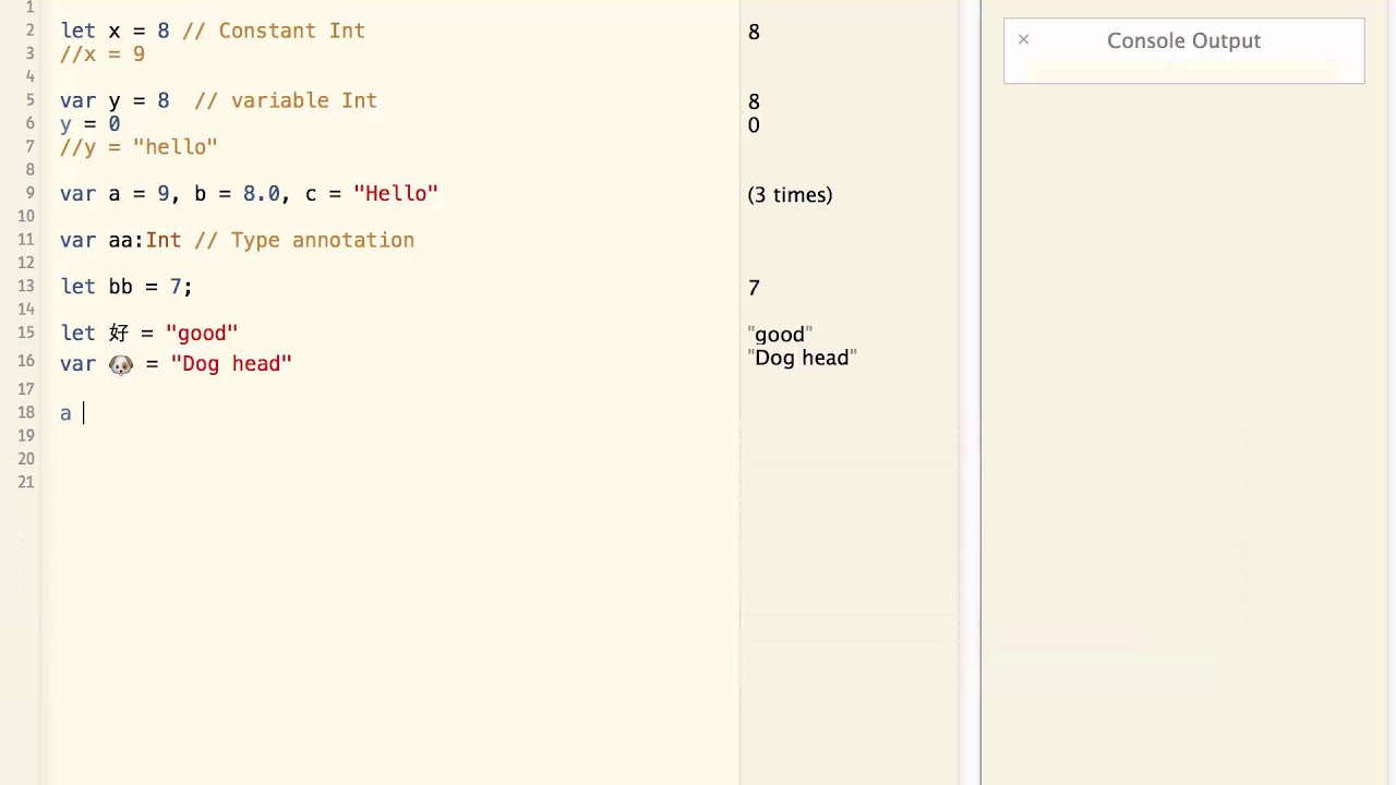 Swift Programming #1:  Basic Data Types