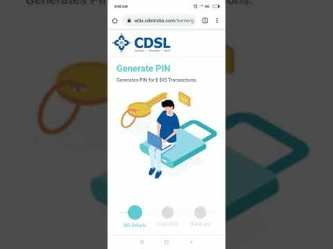 How to generate TPIN for CDSL
