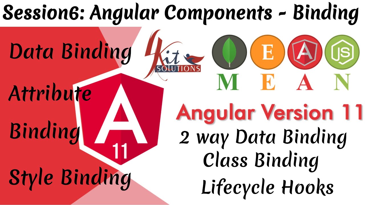 Angular11 Session6 : Angular Components - Binding, Class Binding, Attribute Binding, Style Binding