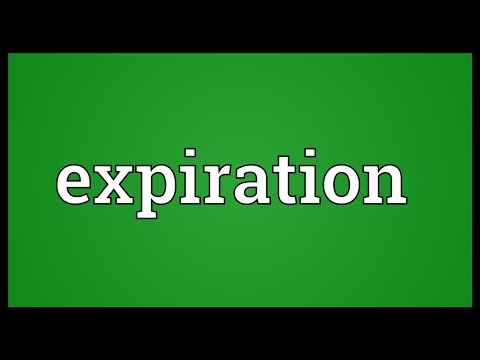 Expiration Meaning